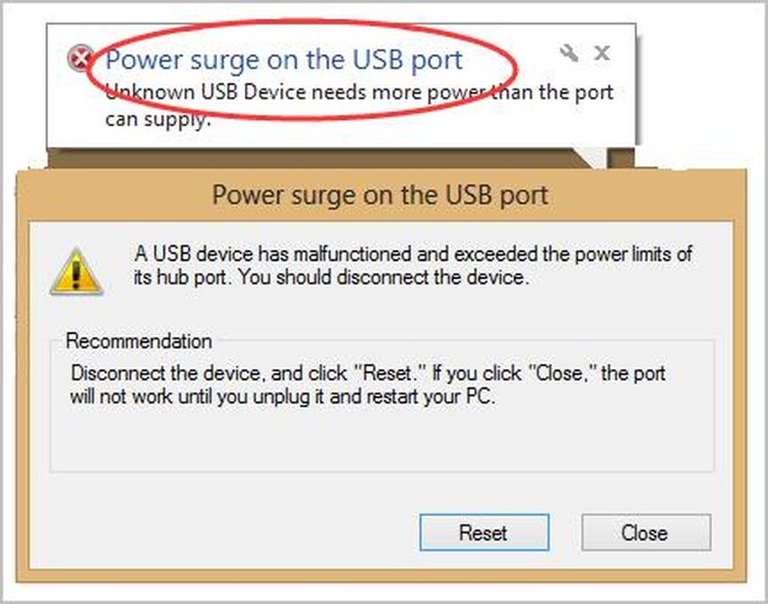 3 Quick Solutions For Power Surge On The USB Port Windows 10 - iCharts